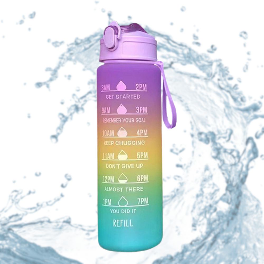Gourde 900mL HydroSport™ | Gourde graduée motivation – Chop Chop Pickle