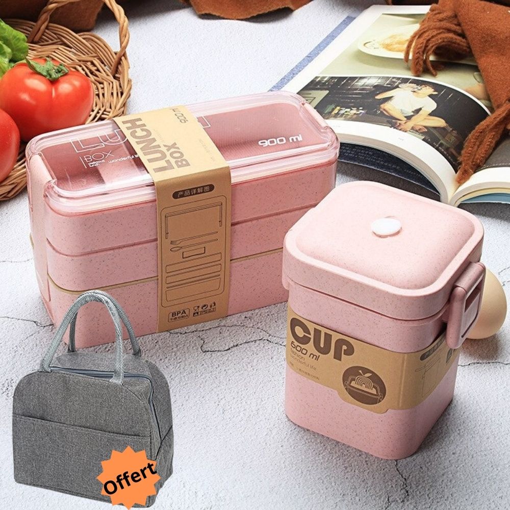LunchBox™ Trio | La boite à lunch nomade avec sac transport inclus ...